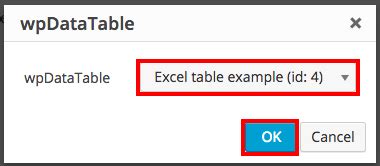Creating WpDataTables From Excel WpDataTables Tables And Charts WordPress Plugin