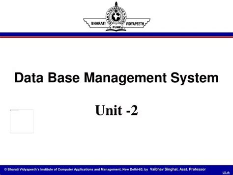 PPT Data Base Management System Unit PowerPoint Presentation Free Download ID
