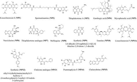 24 structures of np compounds 1 15 download scientific diagram