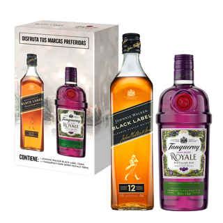 KIT JOHNNIE WALKER BLACK TANQUERAY ROYALE 1x Whisky Johnnie Walker Black