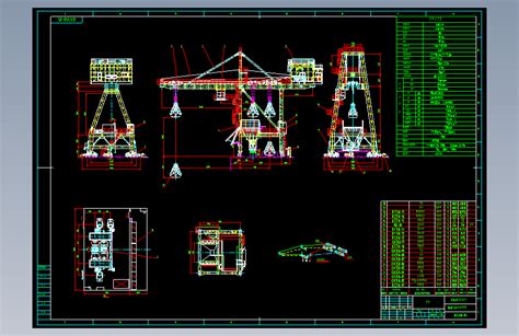 M3826 350th桥式抓斗卸船机总图 AutoCAD 模型图纸下载 懒石网