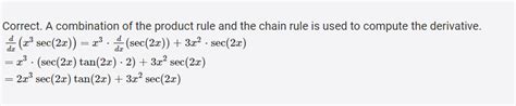 AP Calculus AB 3 1 The Chain Rule Exam Style Questions With Answer MCQ