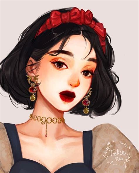 Yue Xu 🔸 Felice On Instagram Hi Guys Snow White Inspired Earrings