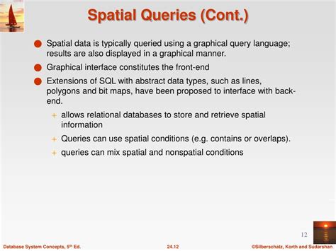 Ppt Spatial Data Indexing And Queries In Geographic Databases