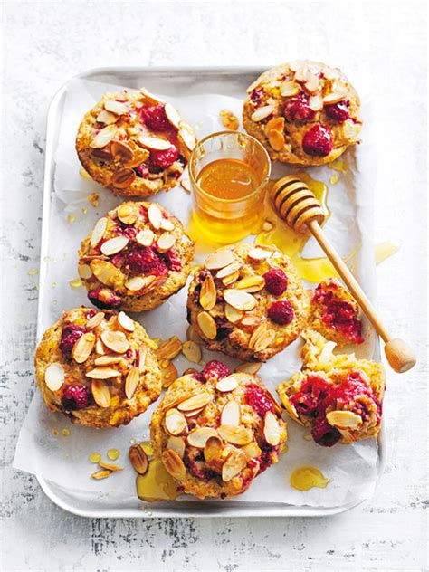 Raspberry Almond And Pear Muffins Donna Hay