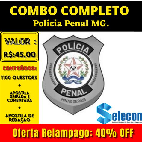 Combo do Aprovado policia penal mg Missão policia penal MG Hotmart