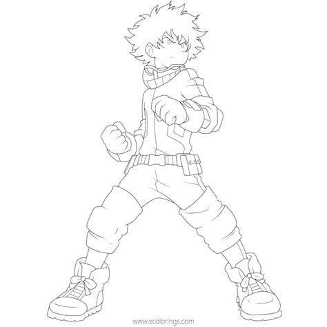 Chibi Deku And Bakugo Coloring Pages
