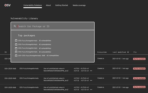 V Ui Search Suggestions Issue Google Osv Dev Github
