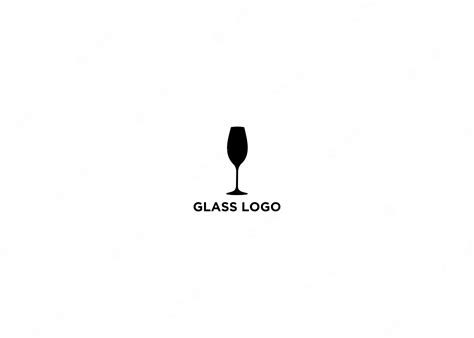 Premium Vector Glass Logo Design Vector Illustration