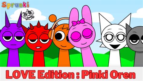 Играть в Sprunki Love Edition Pinki Oren Sprunki Incredibox Game Online Free Mod