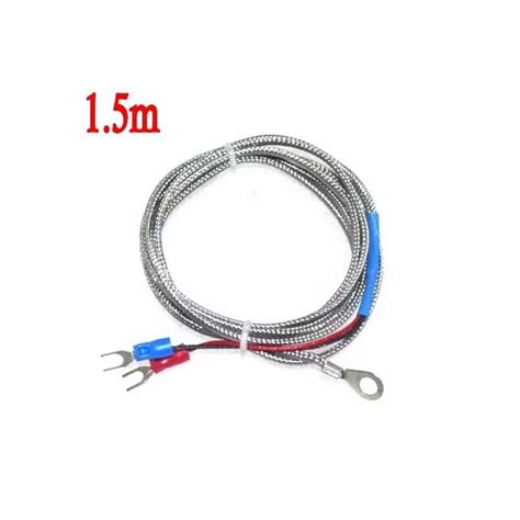 Termocupla Tipo K K 02 Sensor Temperatura 1 5mt 0~800c Generico