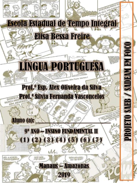 apostila saeb 2019 9o ano lingua portuguesa aluno pdf comunicação