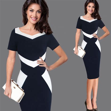 Free Shipping Fancy Designer V Neck Black And White Joint Formal