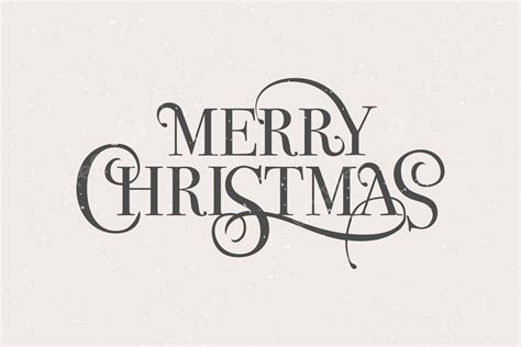 Handdrawn Merry Christmas Card Design With Vector Eps10 Vector Holly Calligraphic Script Png