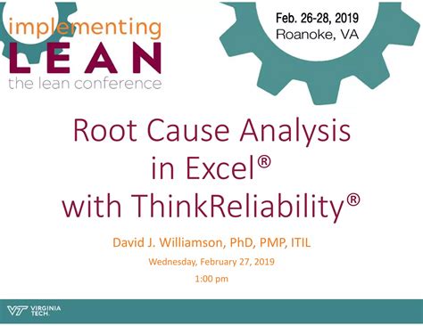 Root Cause Analysis With Thinkreliability® Pdf