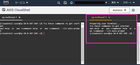 【aws】cloudshellから1クリックでamazon Linux 2環境を起動 ふにノート