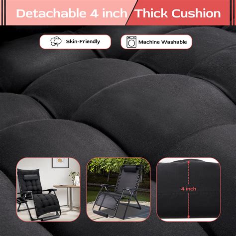 Oversized Zero Gravity Chair Vecukty Oversized Xl Ergonomic Patio Rec
