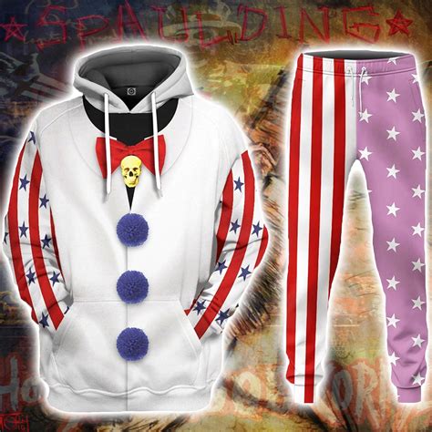 Captain Spaulding Halloween Costumes Hoodie Captain Spaulding Cosplay Costume Sold By Poodle