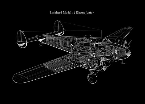Lockheed Model 12 Electra Poster By Mod Yof Displate