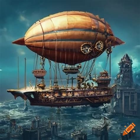 Steampunk Blimp Airship