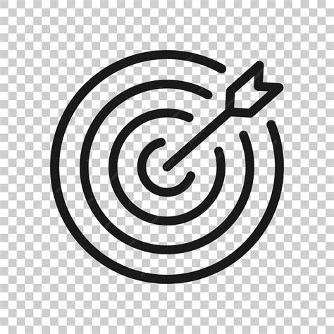 Premium Vector Target Aim Vector Icon In Flat Style Darts Game