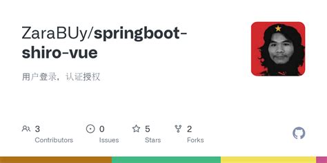 github zarabuy springboot shiro vue 用户登录，认证授权