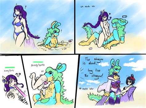 Rule 34 Accessory Amphibian Arthropod Beach Bikini Blue Sky Bodily