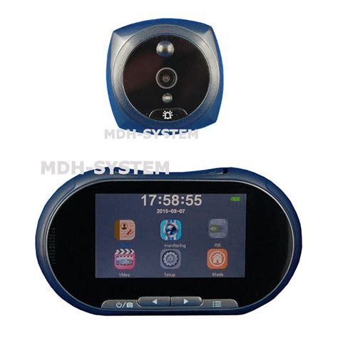 Kamera do drzwi WIZJER JUDASZ monitor LCD dzwonek zapis na karty micro SD tryb DZIEŃ