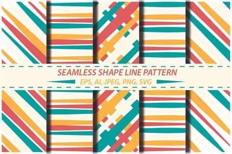 Simple Shape Line Pattern Graphic By Mugen Art · Creative Fabrica