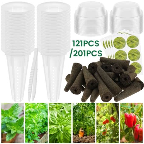 121 201pcs Seed Pod Kit For Hydroponics Growth Sponges Plant Seed Pods