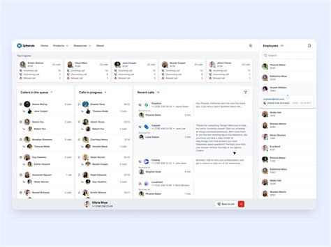 Internal Web Portal Ux Design For Call Center Administration By Serge