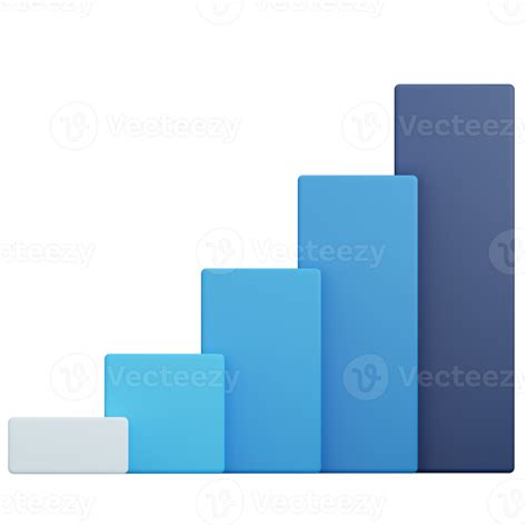 Bar Chart Growth 3d Render 22991919 Png