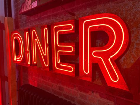 1950s Neon Sign Diner For Sale At 1stdibs