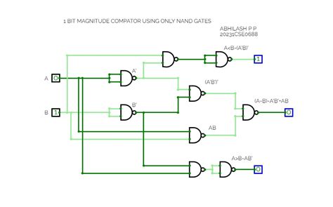 Circuitverse Experiment Bit Using Nand Gate