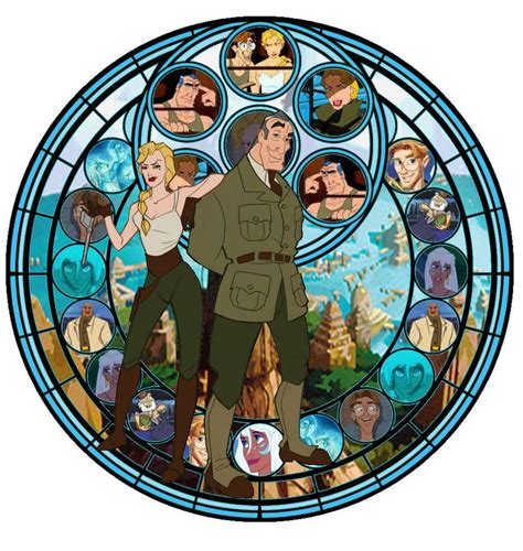 Helga And Rourke ~ Stained Glass By Ilselma On Deviantart Disney Art