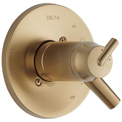 Delta Trinsic Collection Champagne Bronze Thermostatic Dual Temperatur