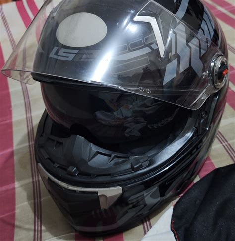 Ls2 Tron Helmet Large Size Motorbikes Motorbike Parts And Accessories