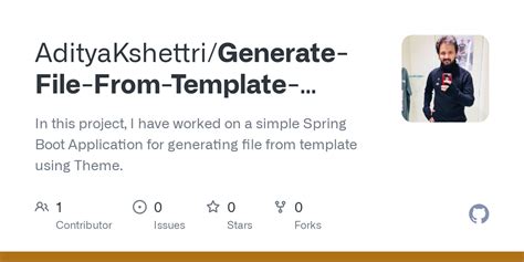 Github Adityakshettrigenerate File From Template Using Theme In
