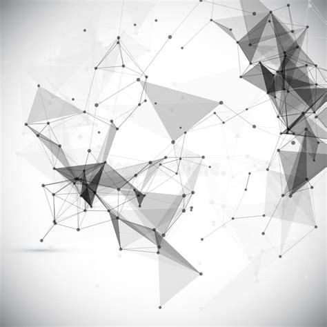 摘要，低多，分子和通信 向量例证 插画 包括有 连通性 概念 艺术性 抽象 数字式 设计 附庸风雅 51103722