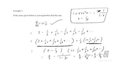 Convergent Series Examples
