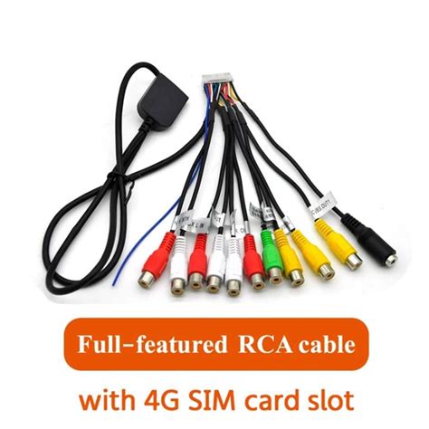 Car Stereo Radio RCA Output Cable Wire Aux In Adapter Subwoofer