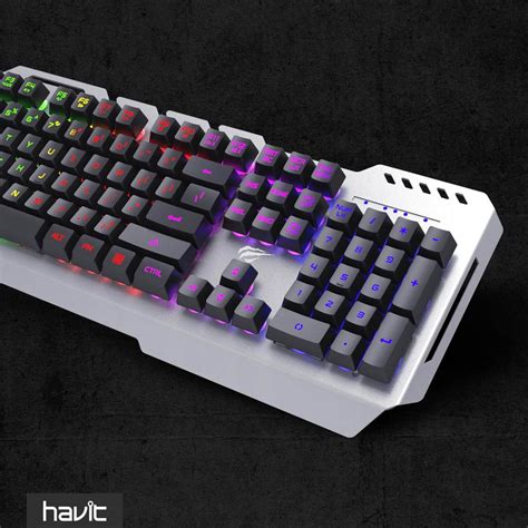 Havit X11 Gaming Keyboard Mouse Combo With Aluminum Panel And Led Backli