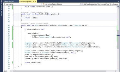 C Custom Adapter Throws Exception In Xamarinandroid Stack Overflow