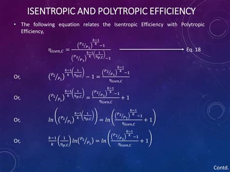 Presentation On Calculation Of Polytropic And Isentropic Efficiency Of