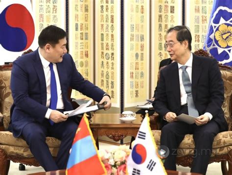 Ерөнхий сайд Л Оюун Эрдэнэ БНСУ ын Ерөнхий сайд Хан Дог Сү тэй уулзлаа