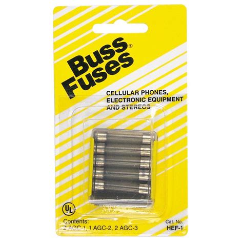 Cooper Bussmann Hef Series 5 Piece Agc Fuse Kit Hef 1 The Home Depot