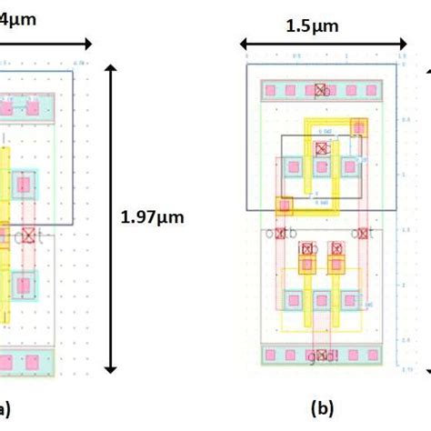 Physical Layout Of An Inverter In 65 Nm Technology A Static Cmos