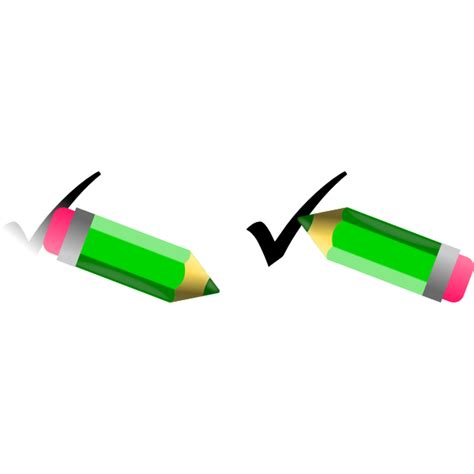 Check Uncheck With Pencil Vector Image Free Svg