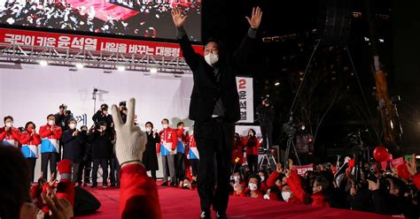 Skorea Conservative Opposition Candidate Yoon Wins Presidential