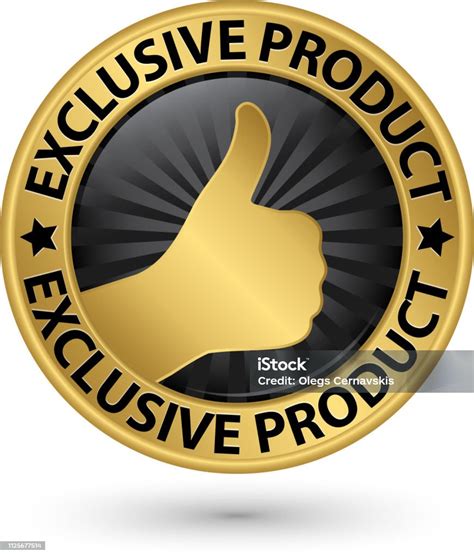 엄지손가락 최대 벡터 일러스트 레이 션 골든 독점적인 제품 기호 0명에 대한 스톡 벡터 아트 및 기타 이미지 0명 광고 금 금속 Istock